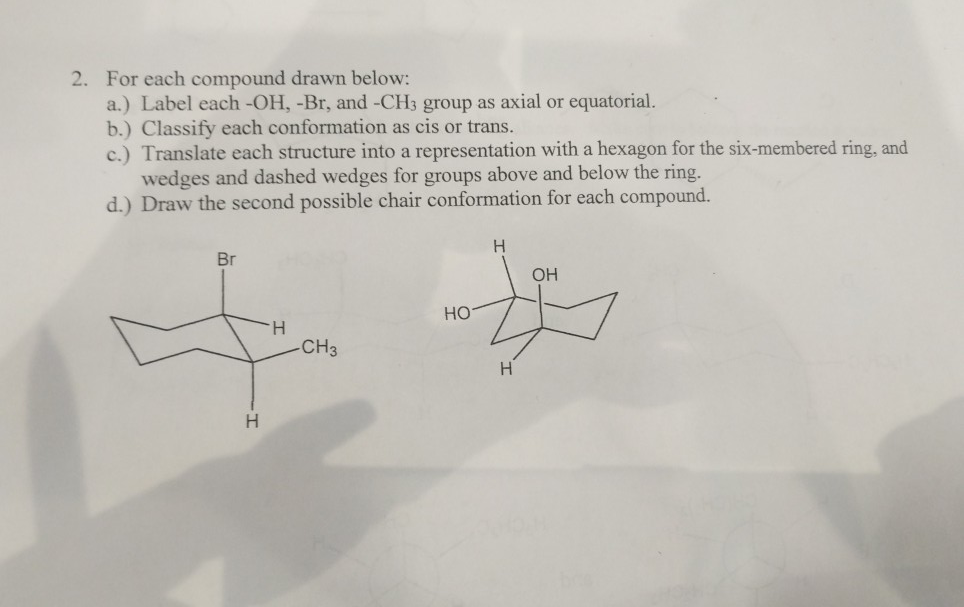 Solved 2. For each compound drawn below: a.) Label each -OH, | Chegg.com