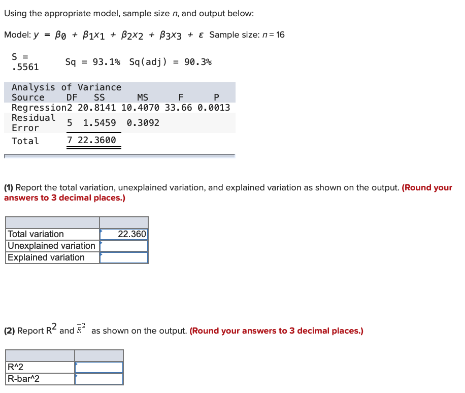 Solved Using the appropriate model, sample size n, and | Chegg.com