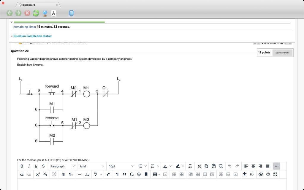 Solved Following Ladder diagram shows a motor control system | Chegg.com