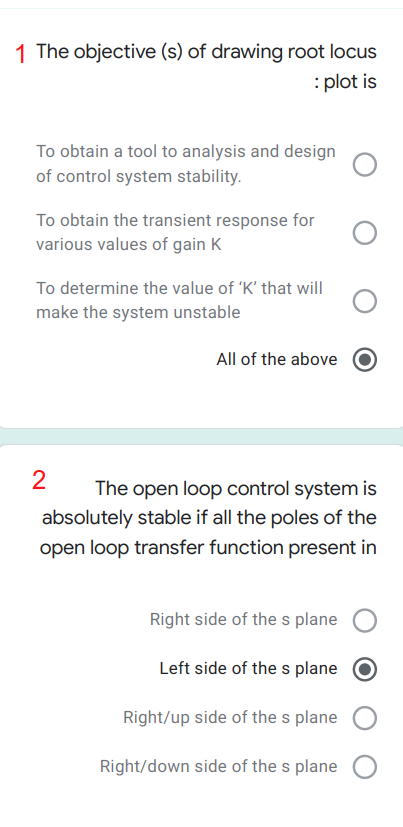 Solved 1 The Objective S Of Drawing Root Locus Plot Is 