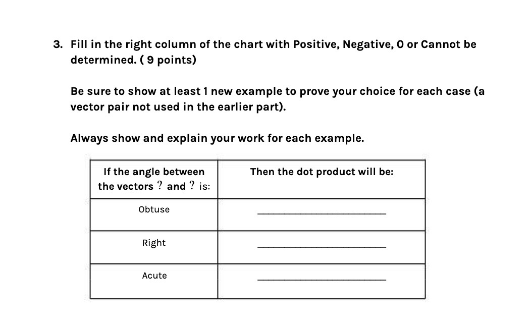Solved 3. Fill in the right column of the chart with | Chegg.com