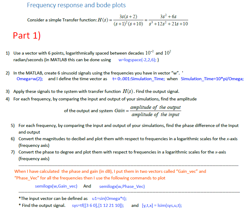 Solved Frequency response and bode plots 3s(s+2) 352 +65 | Chegg.com