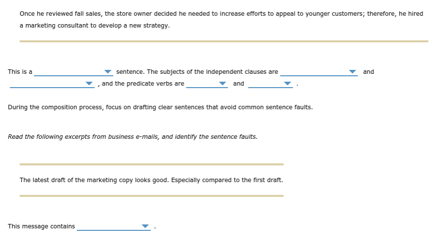 Solved 4. Composing the First Draft with Effective Sentences | Chegg.com