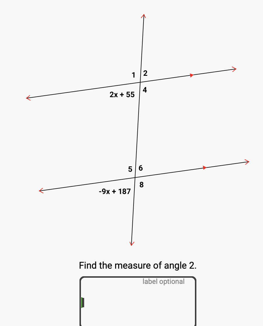 Solved Find the measure of angle 2 . | Chegg.com