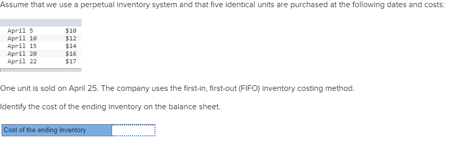 Solved Assume that we use a perpetual inventory system and | Chegg.com