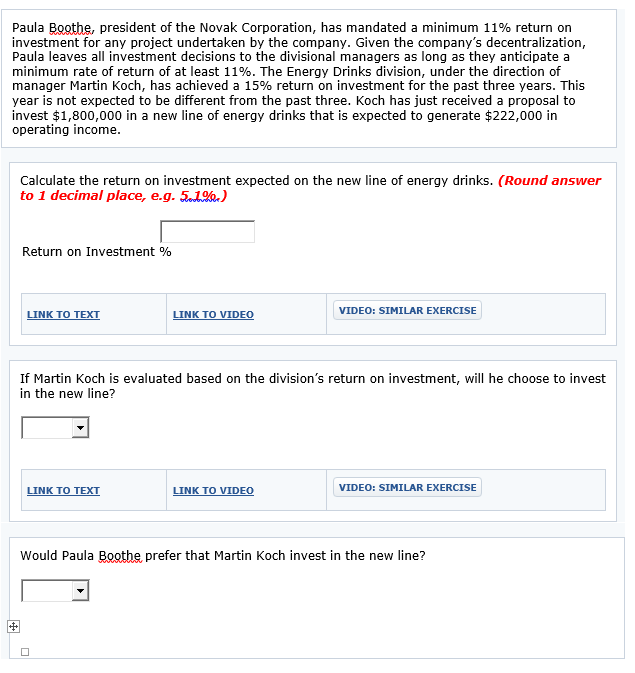 Solved Paula Boothe, president of the Novak Corporation, has | Chegg.com