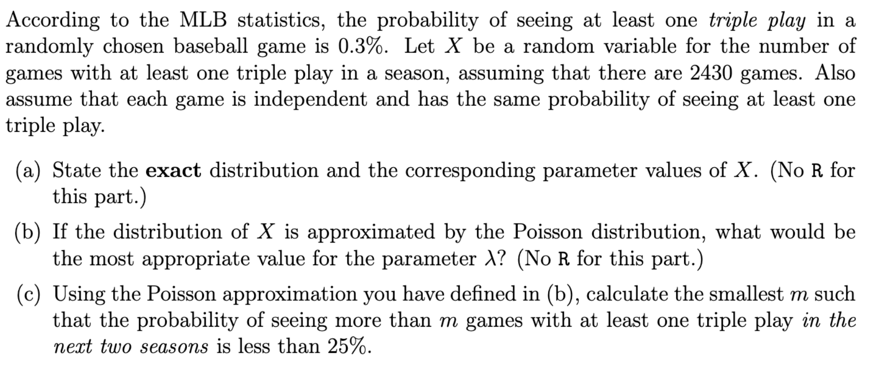 Solved According to the MLB statistics, the probability of | Chegg.com