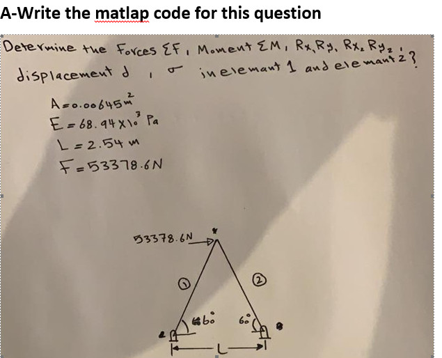 Solved A-Write the matlap code for this question Determine | Chegg.com