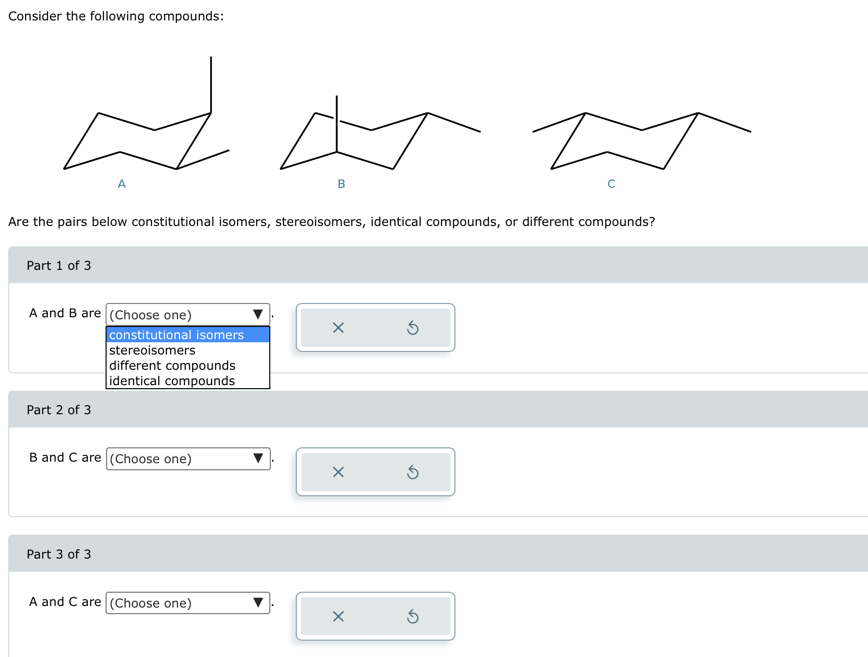 Solved Consider the following compounds: Are the pairs below | Chegg.com