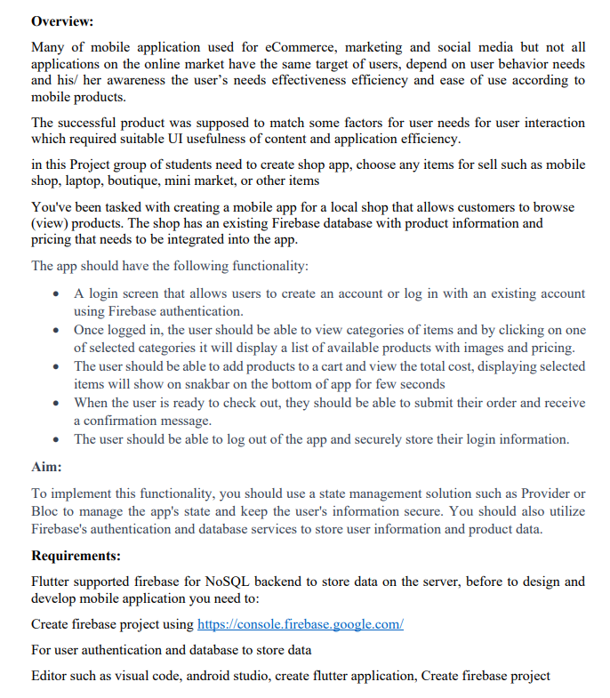 Solved Overview: Many of mobile application used for | Chegg.com