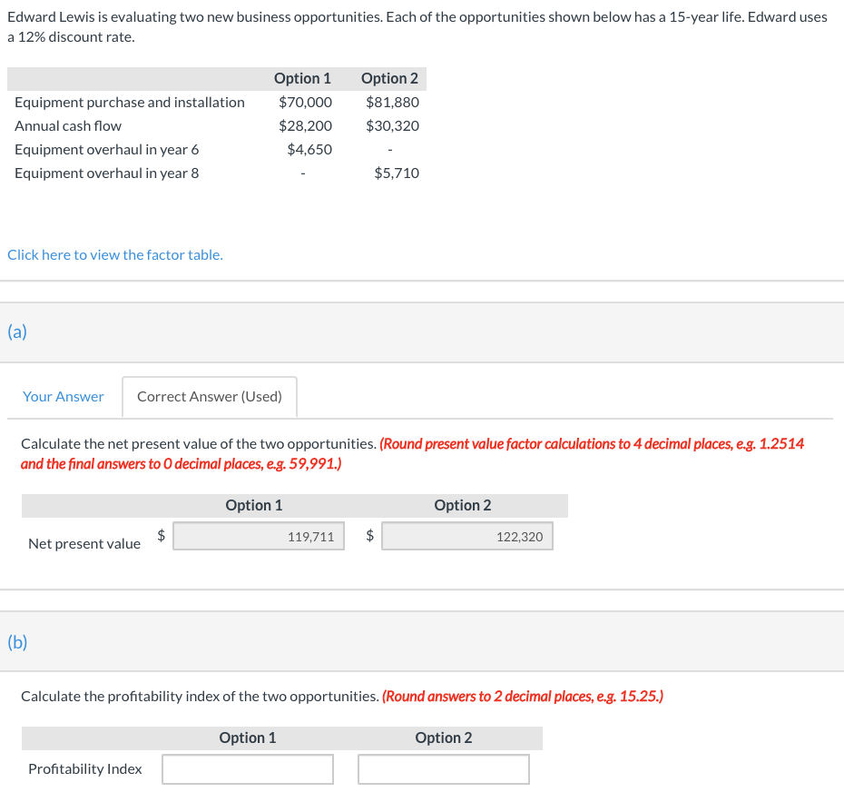 Solved Edward Lewis is evaluating two new business | Chegg.com