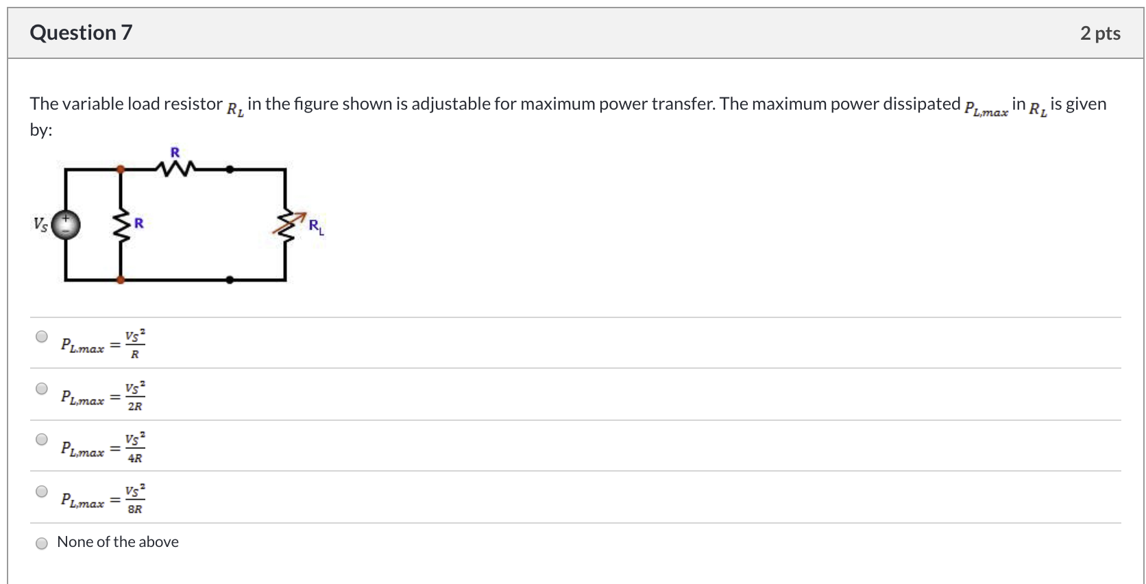 Solved Question 7 2 pts in R, is given The variable load | Chegg.com