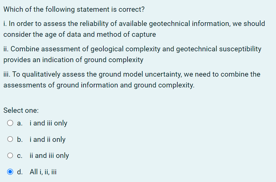 Solved Desk Study helps to identify key geotechnical risks | Chegg.com