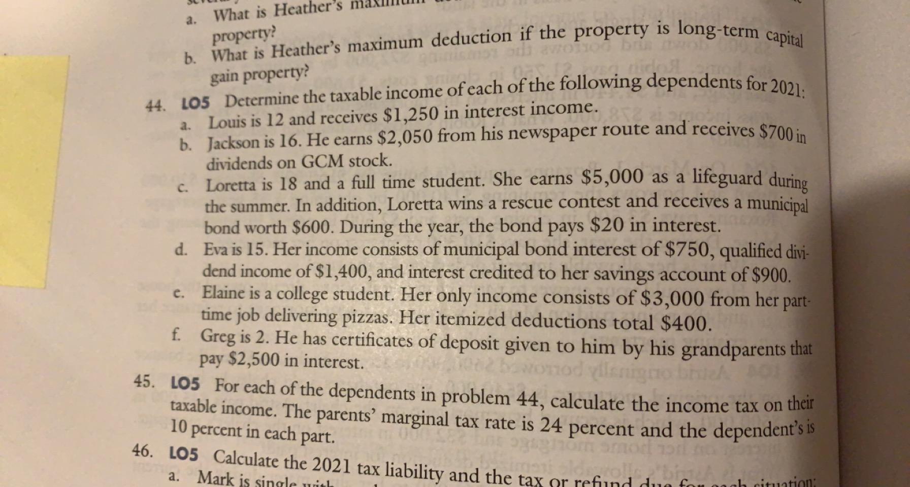 Question 45 is the one I need help with. Here are my | Chegg.com
