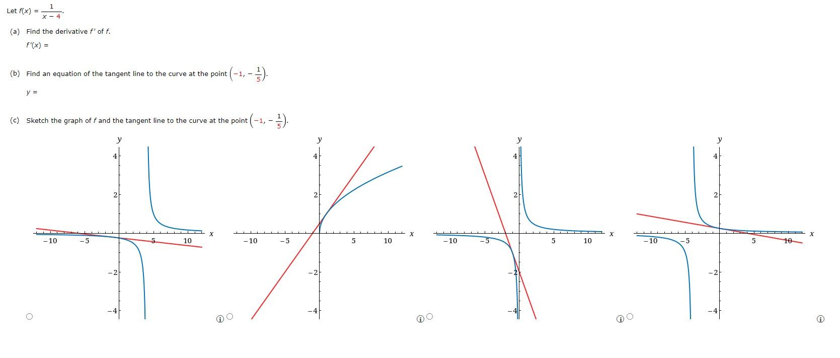 Solved Find the slope of the tangent line to the graph of | Chegg.com