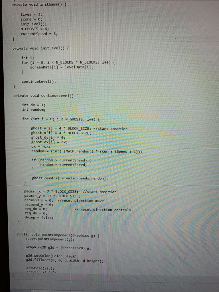 Solved Below there is a Pacman Game code by Java. Can you | Chegg.com