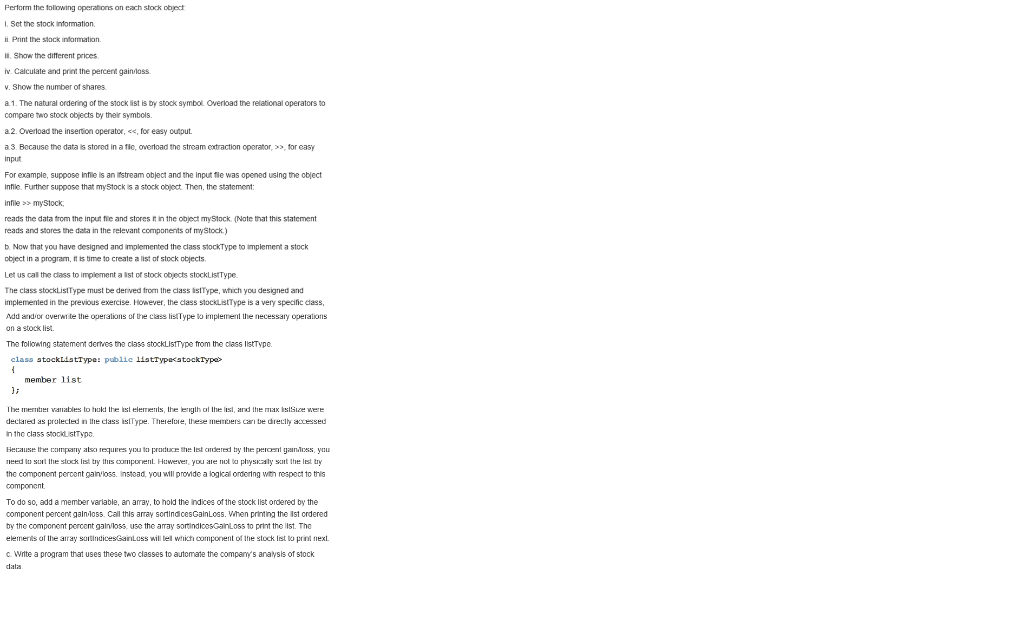 Solved Stock Market) Write a program to help a local stock | Chegg.com