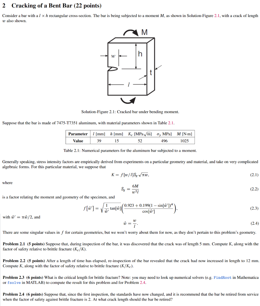 Consider a bar with a l×h rectangular cross-section. | Chegg.com
