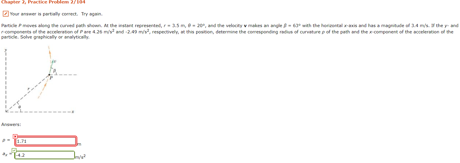 Solved Chapter 2, Practice Problem 2/104 Your answer is | Chegg.com