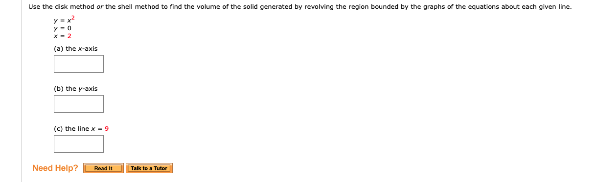 Solved Use the shell method to find the volume of the solid | Chegg.com