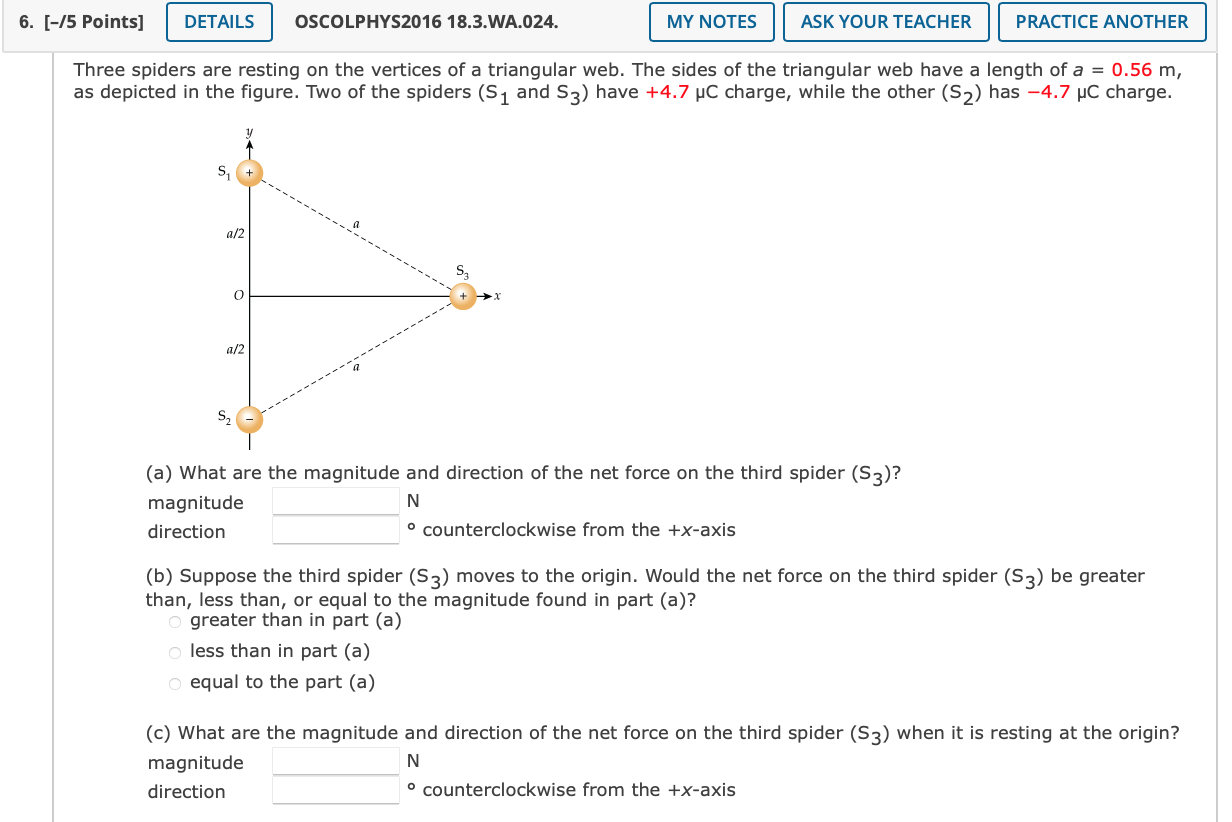 Solved Three spiders are resting on the vertices of a | Chegg.com