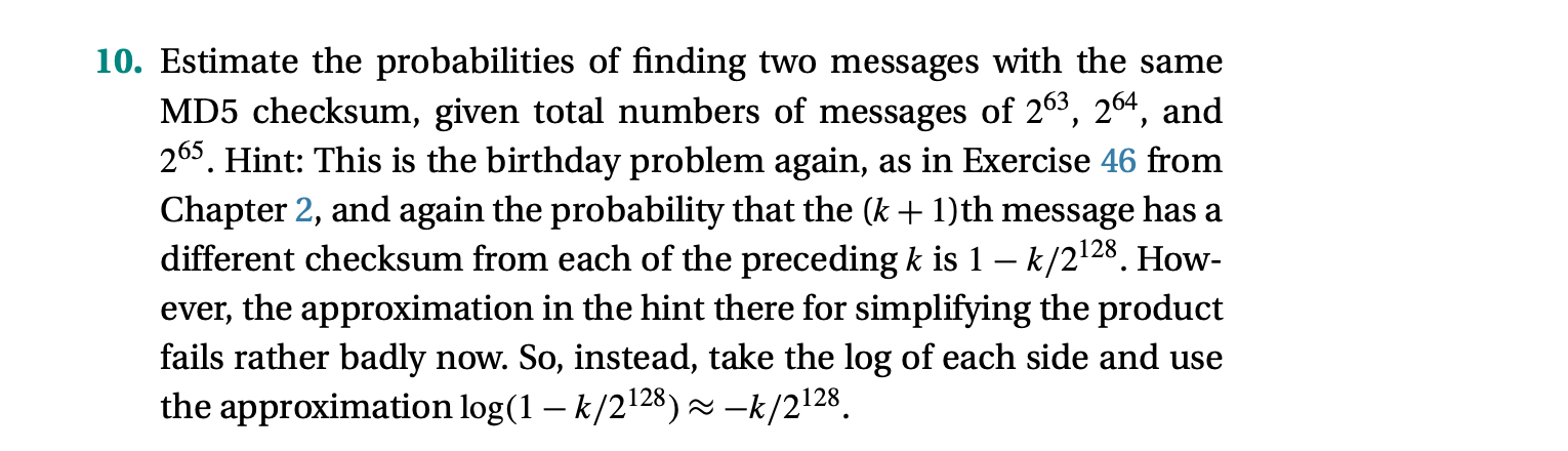 Solved 10. Estimate the probabilities of finding two | Chegg.com