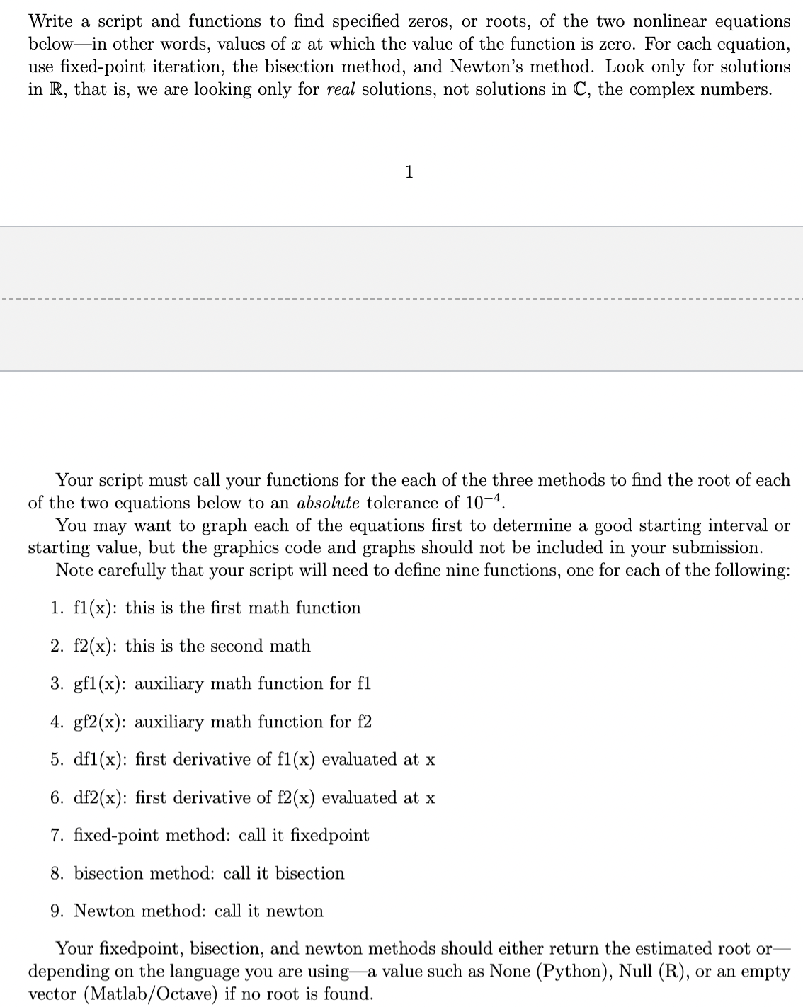 Solved Solving Non Linear Equations Through Bisection Fixed 1213