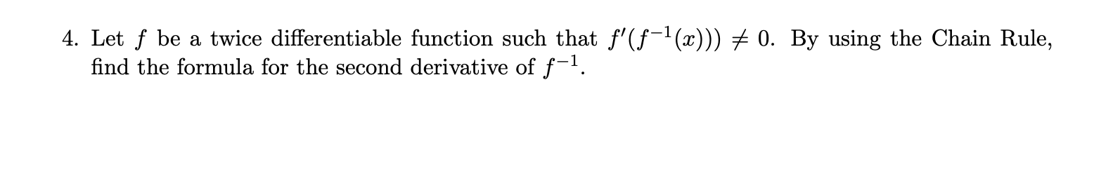 Solved Let f ﻿be a twice differentiable function such that | Chegg.com