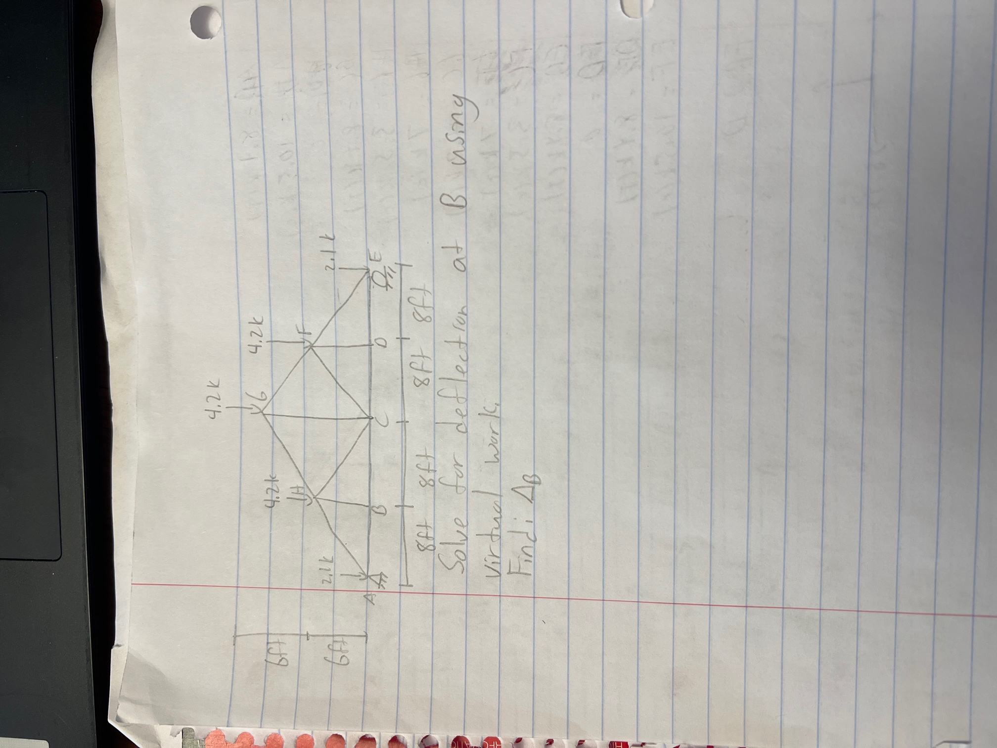 Solved Solve for deflection at B usingvirtual work.Findi ΔB | Chegg.com