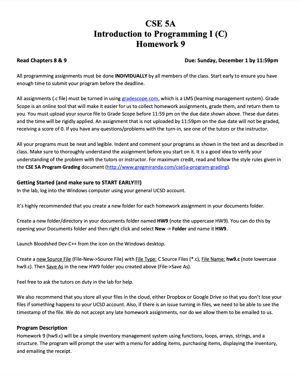 Solved Homework 9 Hw9c Simple Inventory Management System Using Functions Loops Arrays 3824
