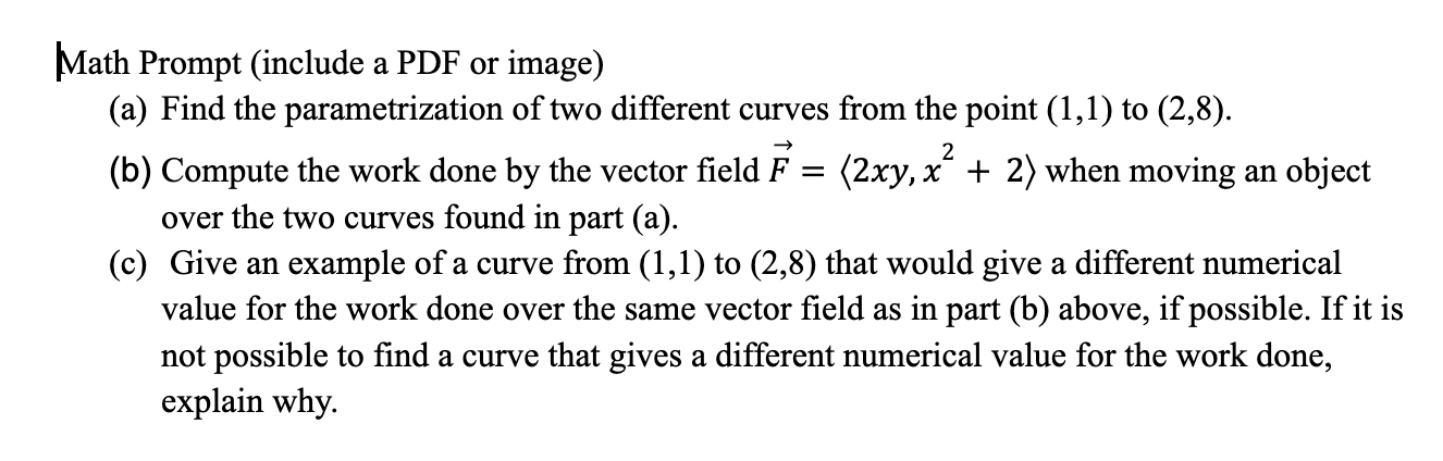 Solved Math Prompt (include a PDF or image) (a) Find the | Chegg.com