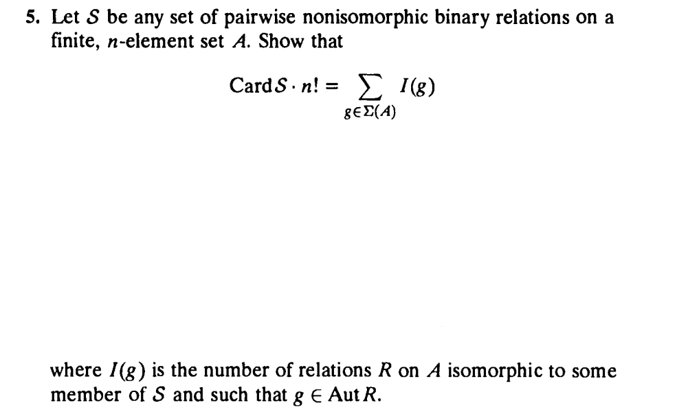 Solved Let S ﻿be any set of pairwise nonisomorphic binary | Chegg.com