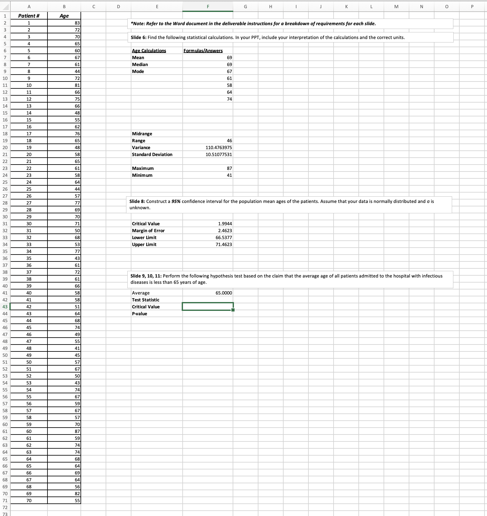 Solved Please include excel functions so I can udnerstand | Chegg.com