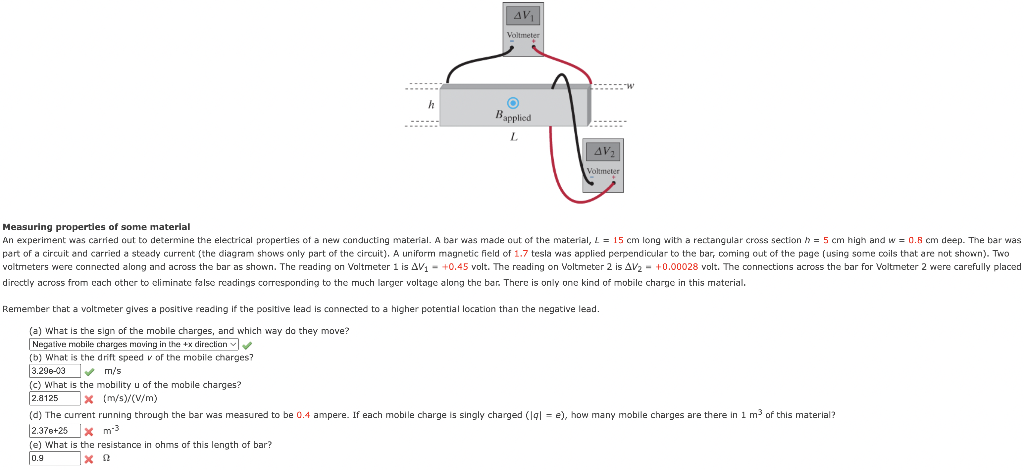 Solved Measuring properties of some material directly across | Chegg.com