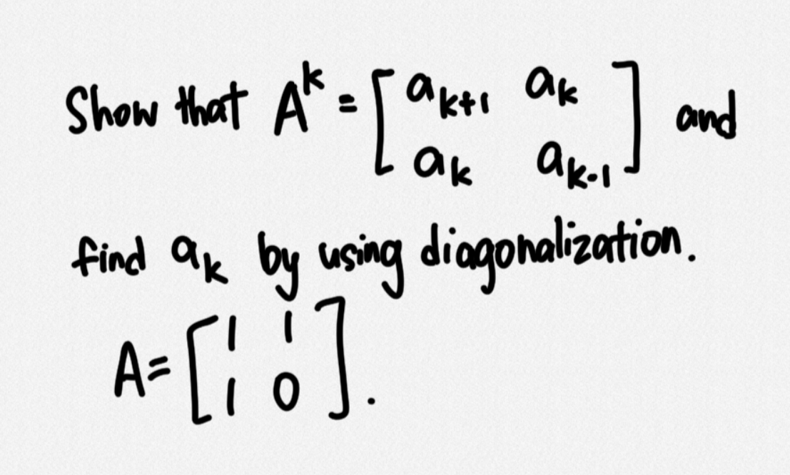 Show that at least and find ak by using | Chegg.com