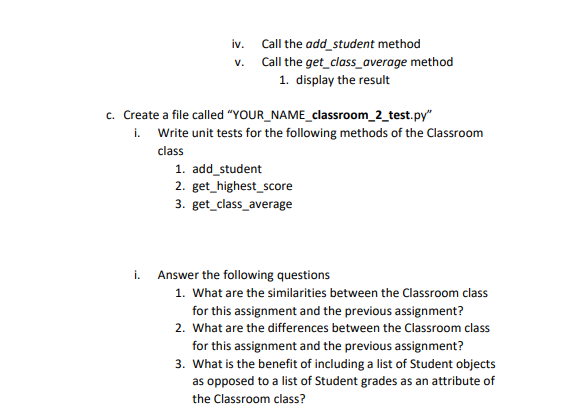 Solved iii. Inputs: 1. student's name 2. student's grade iv. | Chegg.com