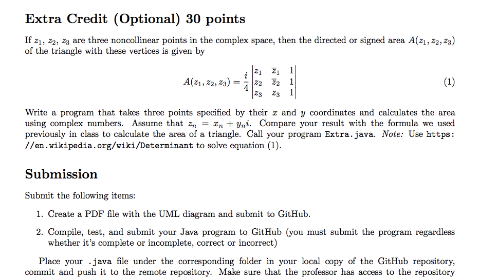Solved If z1, z2, z3 are three noncollinear points in the | Chegg.com