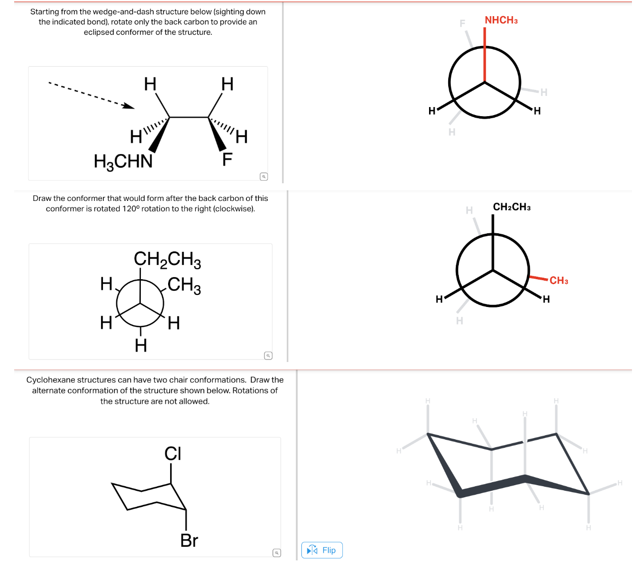 Solved Starting from the wedge-and-dash structure below | Chegg.com