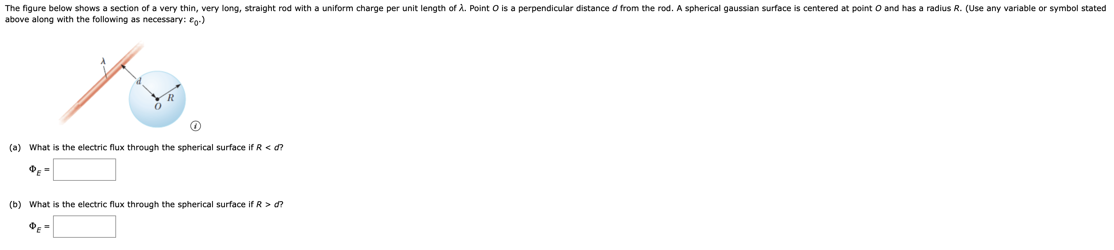Solved The figure below shows a section of a very thin, very | Chegg.com