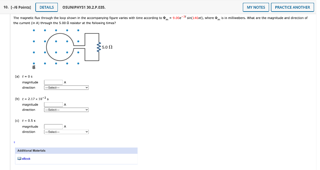 Solved 10. [-16 Points) DETAILS OSUNIPHYS1 30.2.P.035. MY | Chegg.com Solved 10. [-16 Points) DETAILS OSUNIPHYS1 30.2.P.035. MY | Chegg.com
