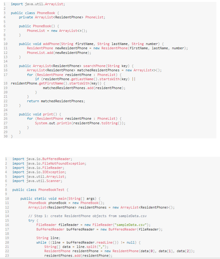 Solved java.io.FileNotFoundException: sampleData.csv (The | Chegg.com