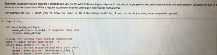 Solved Exercise. Suppose you are creating a chatbot, but you | Chegg.com