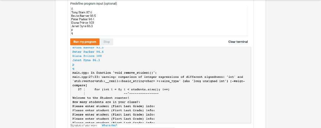 Solved I'm writing code to print a student report card, and | Chegg.com