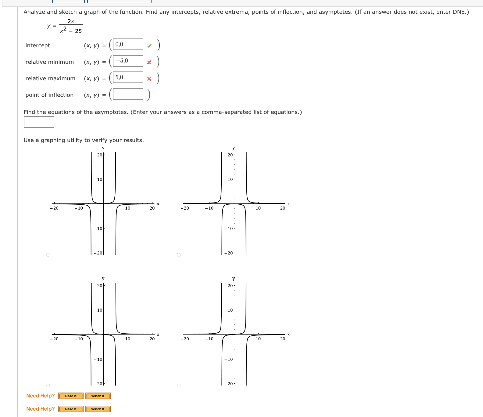 Solved Analyze and sketch a graph of the function. Find any | Chegg.com