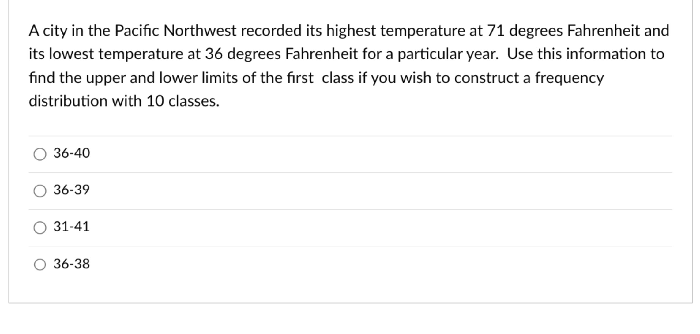 Solved A city in the Pacific Northwest recorded its highest | Chegg.com