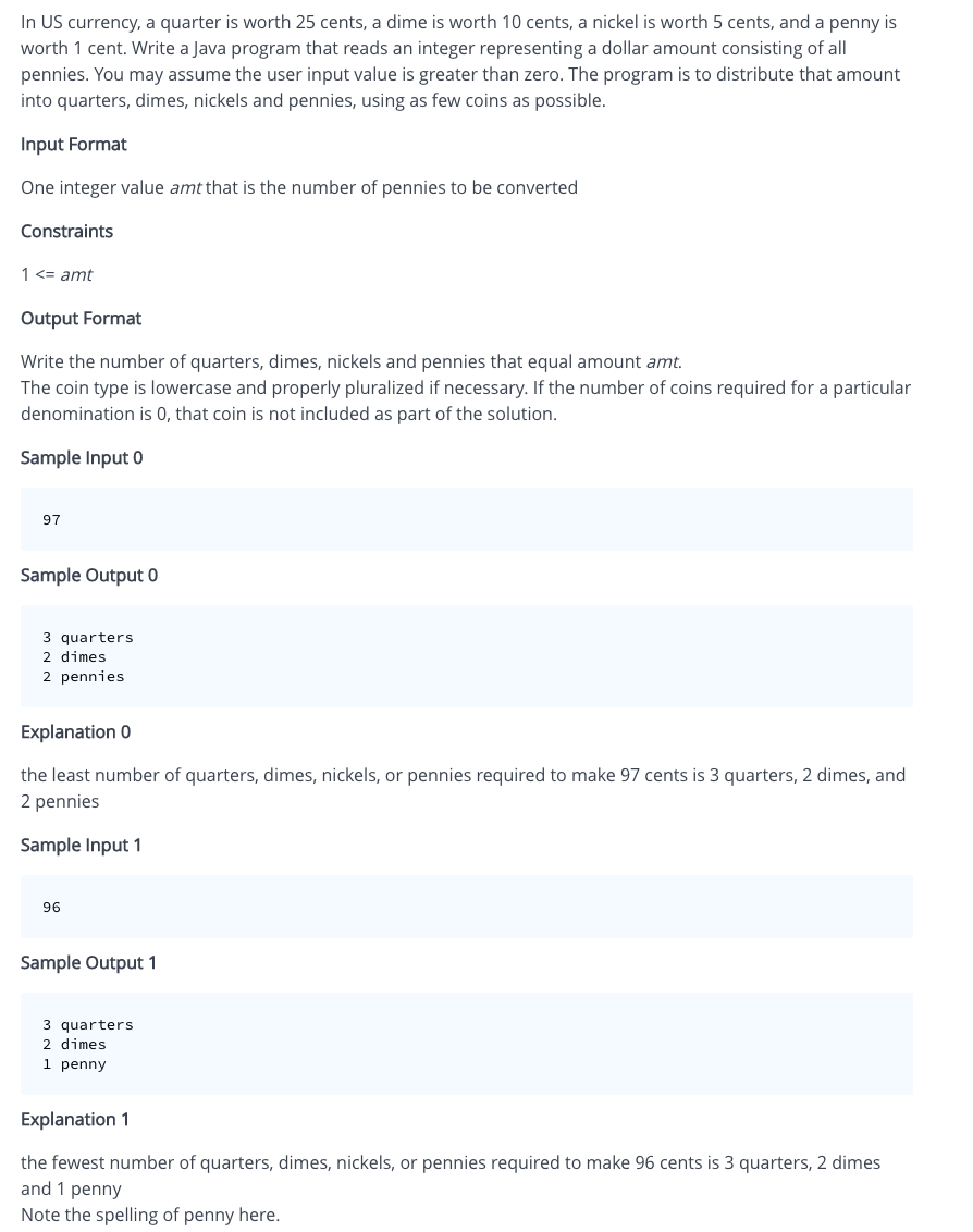 Solved In US currency, a quarter is worth 25 cents, a dime | Chegg.com