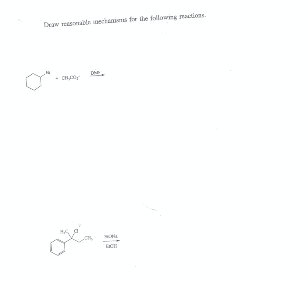 Solved Draw reasonable mechanisms for the following | Chegg.com