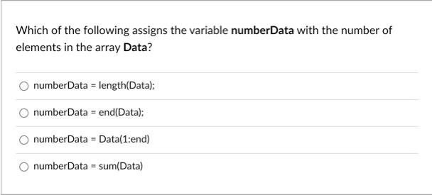 Solved Which of the following assigns the variable | Chegg.com