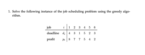 Solved We have n jobs, each of which takes unit time, and | Chegg.com
